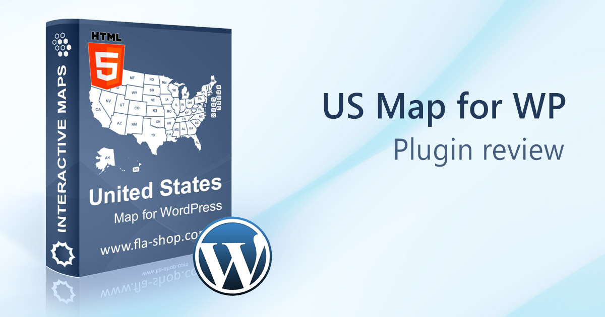 A detailed review of the plugin US map for WordPress - Fla-Shop.com