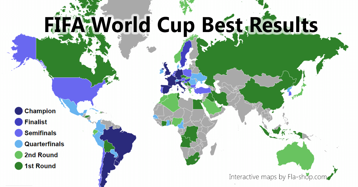 Creating Interactive Map of FIFA World Cup Best Results in 15 Minutes