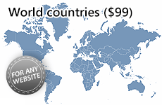 Zoomable World Map for WordPress
