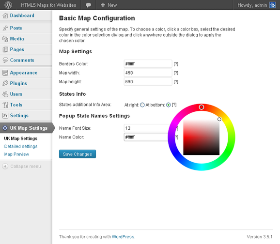United Kingdom Postcode Interactive HTML5 Map for WordPress